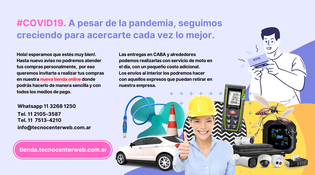 Tecnocenter. Todo en artículos de medición y seguridad electrónica.